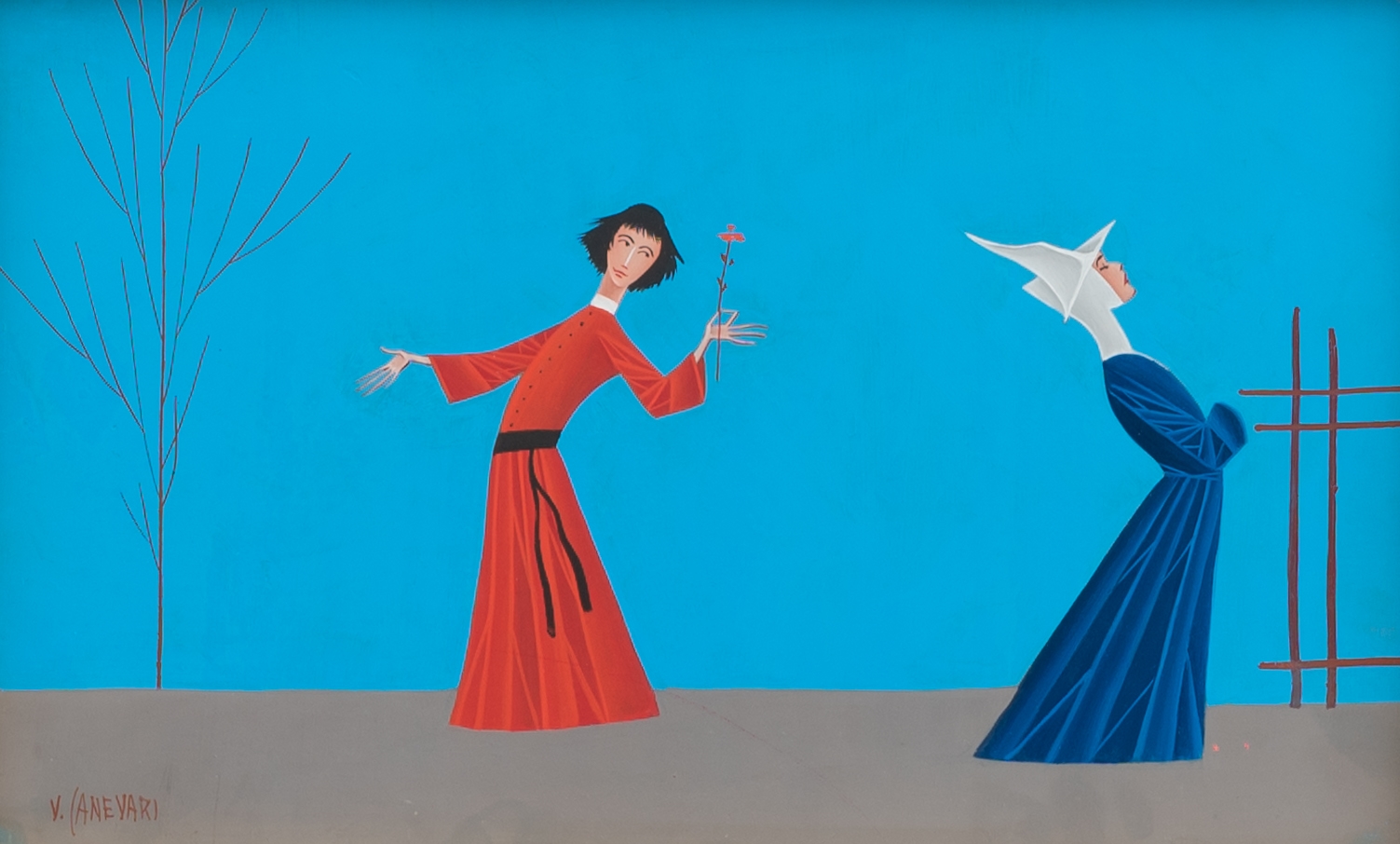 Veniero Canevari | Due figure (1926) | MutualArt