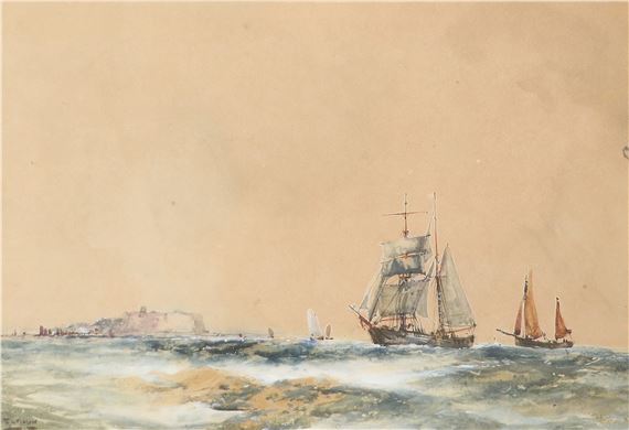 Frank Henry Mason | Frank Henry Mason (1875-1965) View of shipping off ...