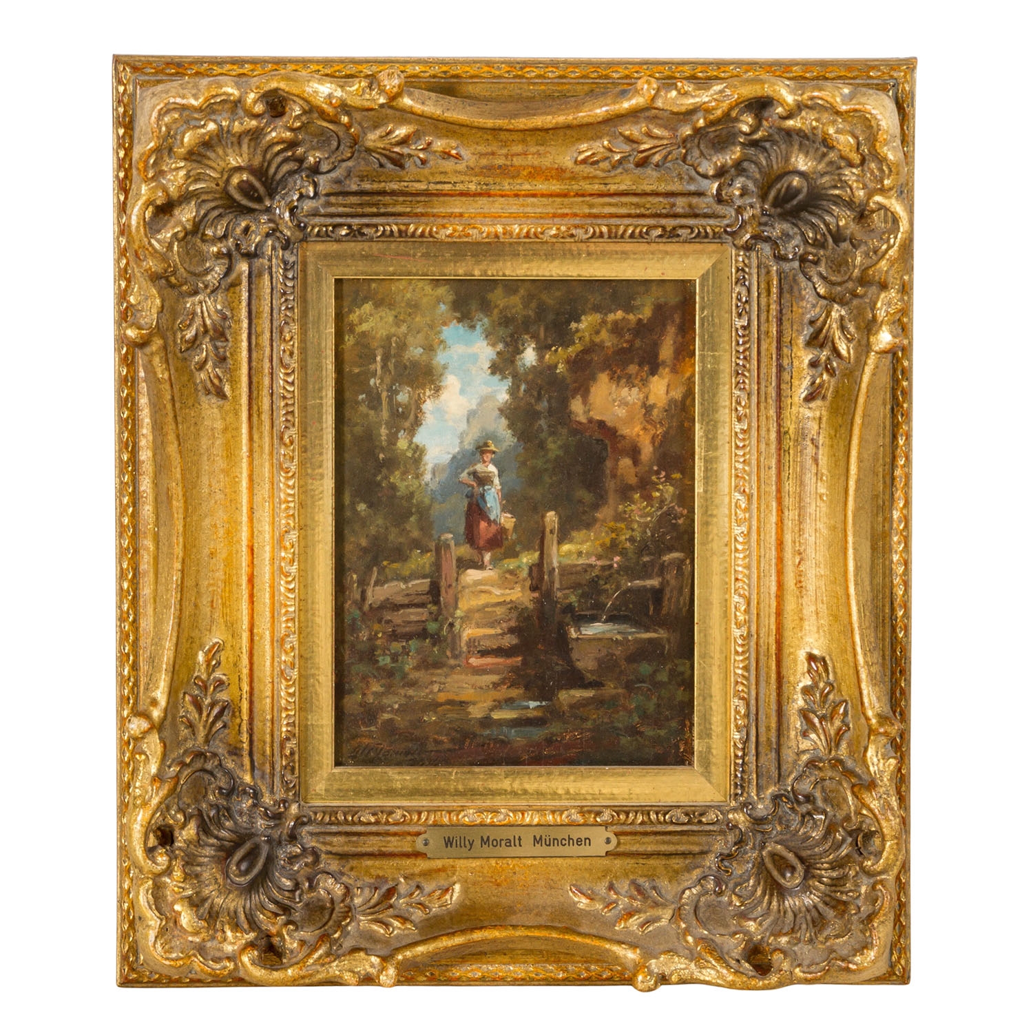 Willy Moralt | Junges Mädchen am Brunnen | MutualArt