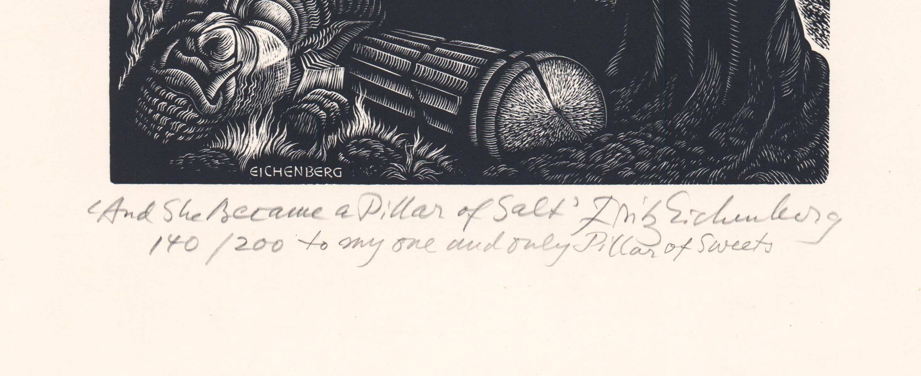Fritz Eichenberg | And She Became a Pillar of Salt | MutualArt