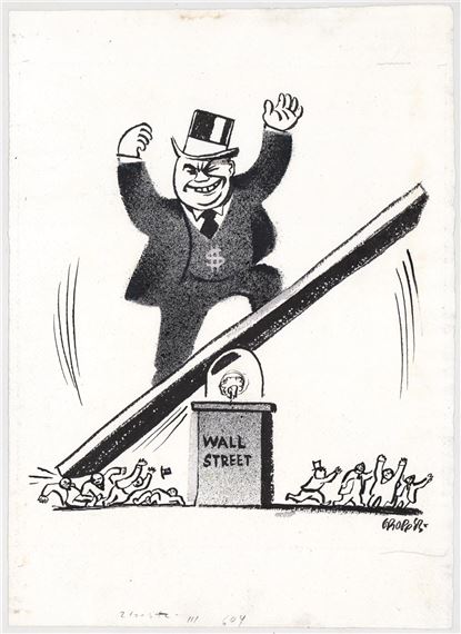 William Gropper | William Gropper Original Pen and Ink w/ Airbrush ...