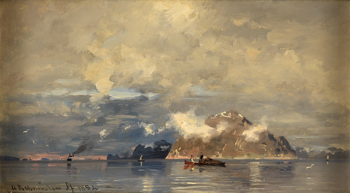 Georg Anton Rasmussen | Norwegischer Fjord (1882) | MutualArt