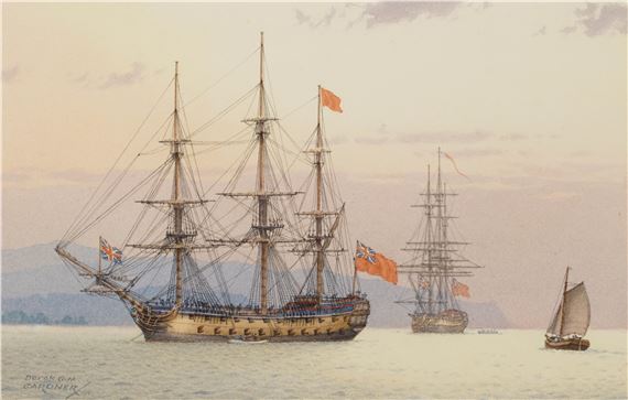 Derek Gardner | His Britannic Majesty's 64-Gun Ship 'Agamemnon' | MutualArt