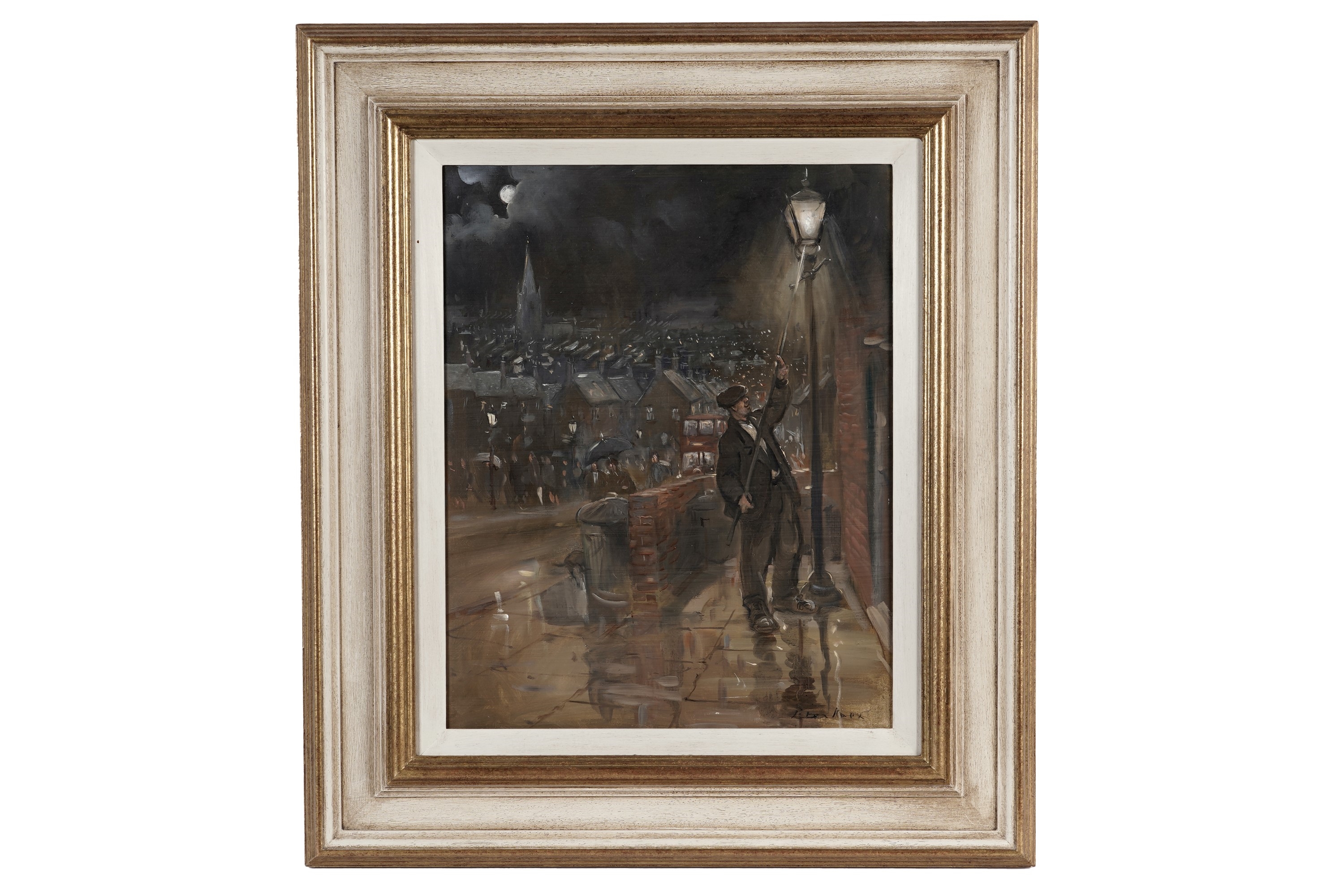 Peter Knox | Peter Knox - The Lamplighter | oil | MutualArt