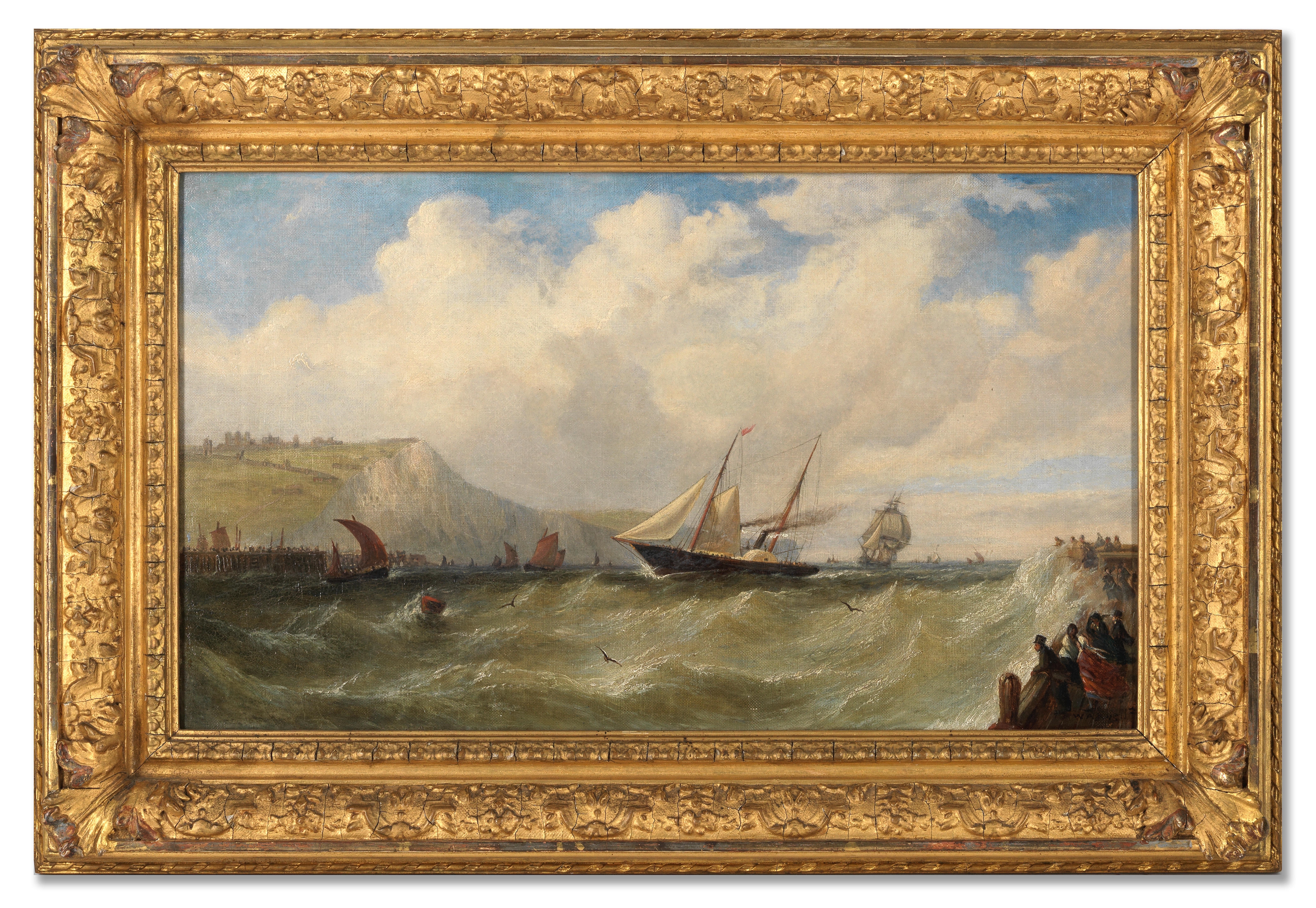 William Adolphus Knell | A steam packet arriving at Dover | MutualArt