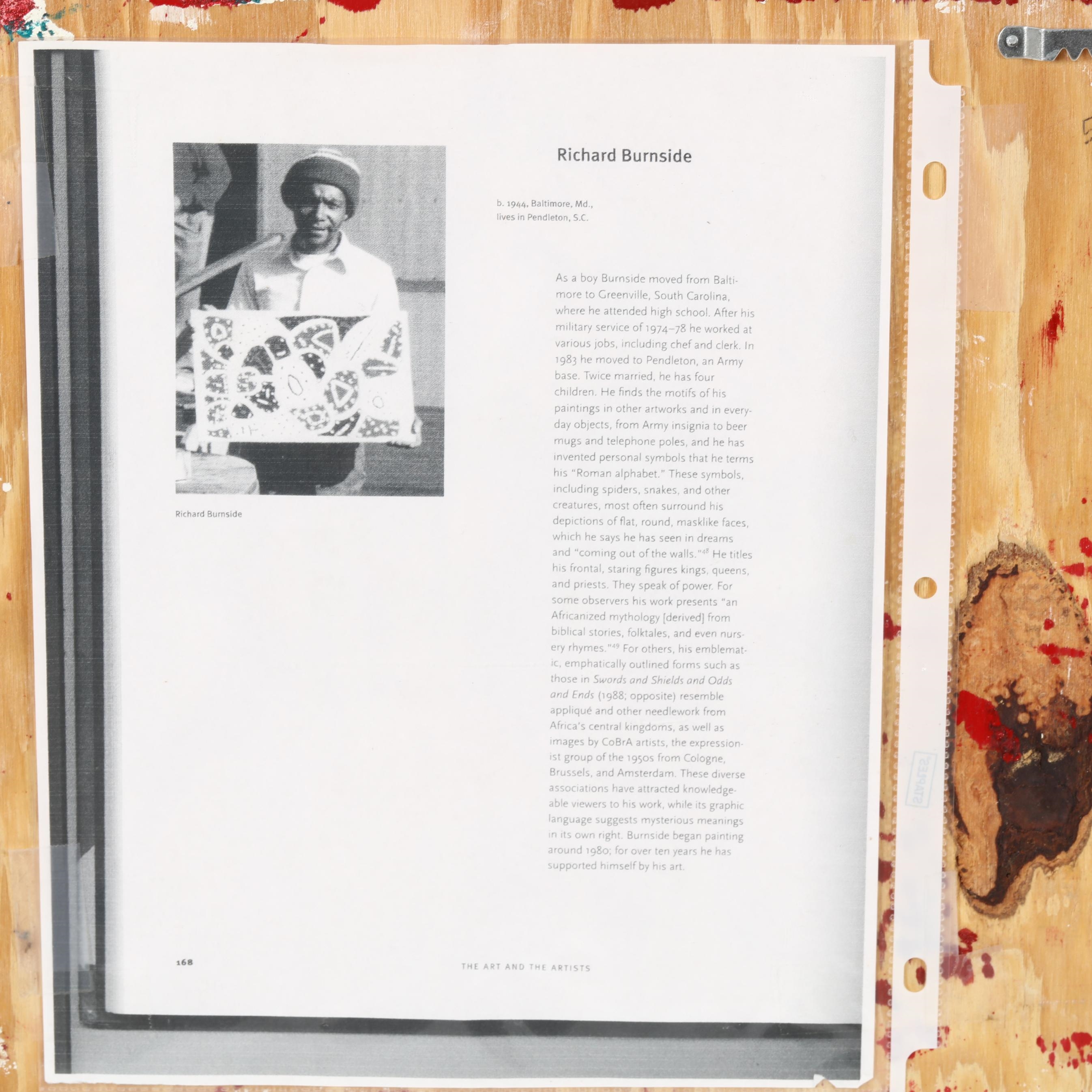 Richard Burnside | Folk Art Painting of Three Women | MutualArt