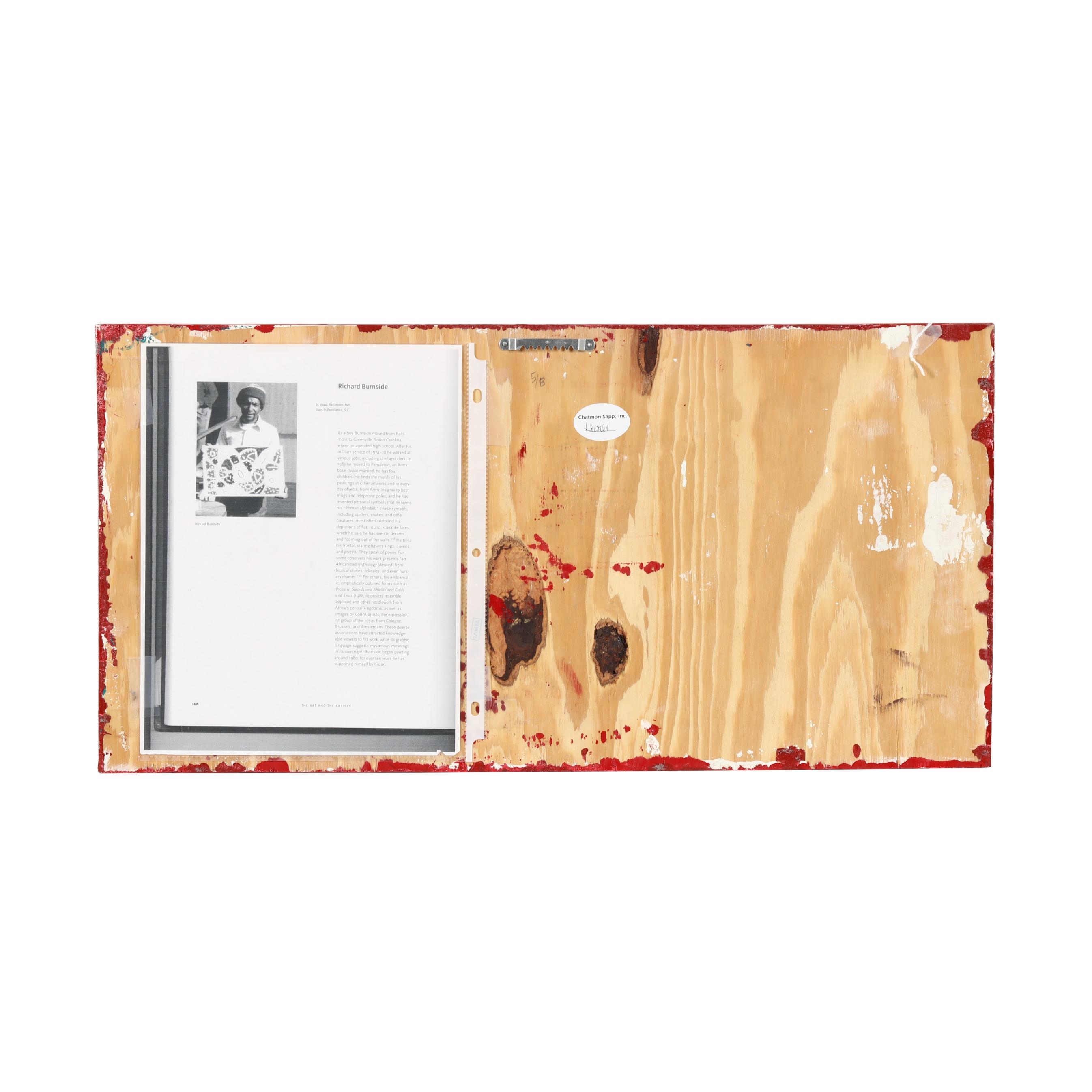 Richard Burnside | Folk Art Painting of Three Women | MutualArt