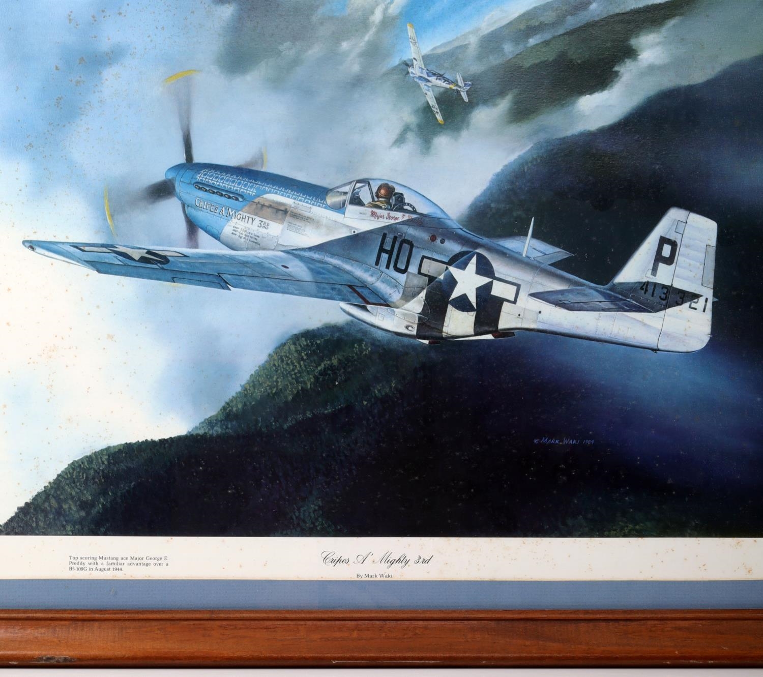 Mark Waki | MARK WAKI DIGITAL PAINTING MAJ GEORGE PREEDY USSAF | MutualArt