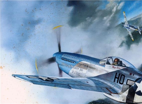 Mark Waki | MARK WAKI DIGITAL PAINTING MAJ GEORGE PREEDY USSAF | MutualArt