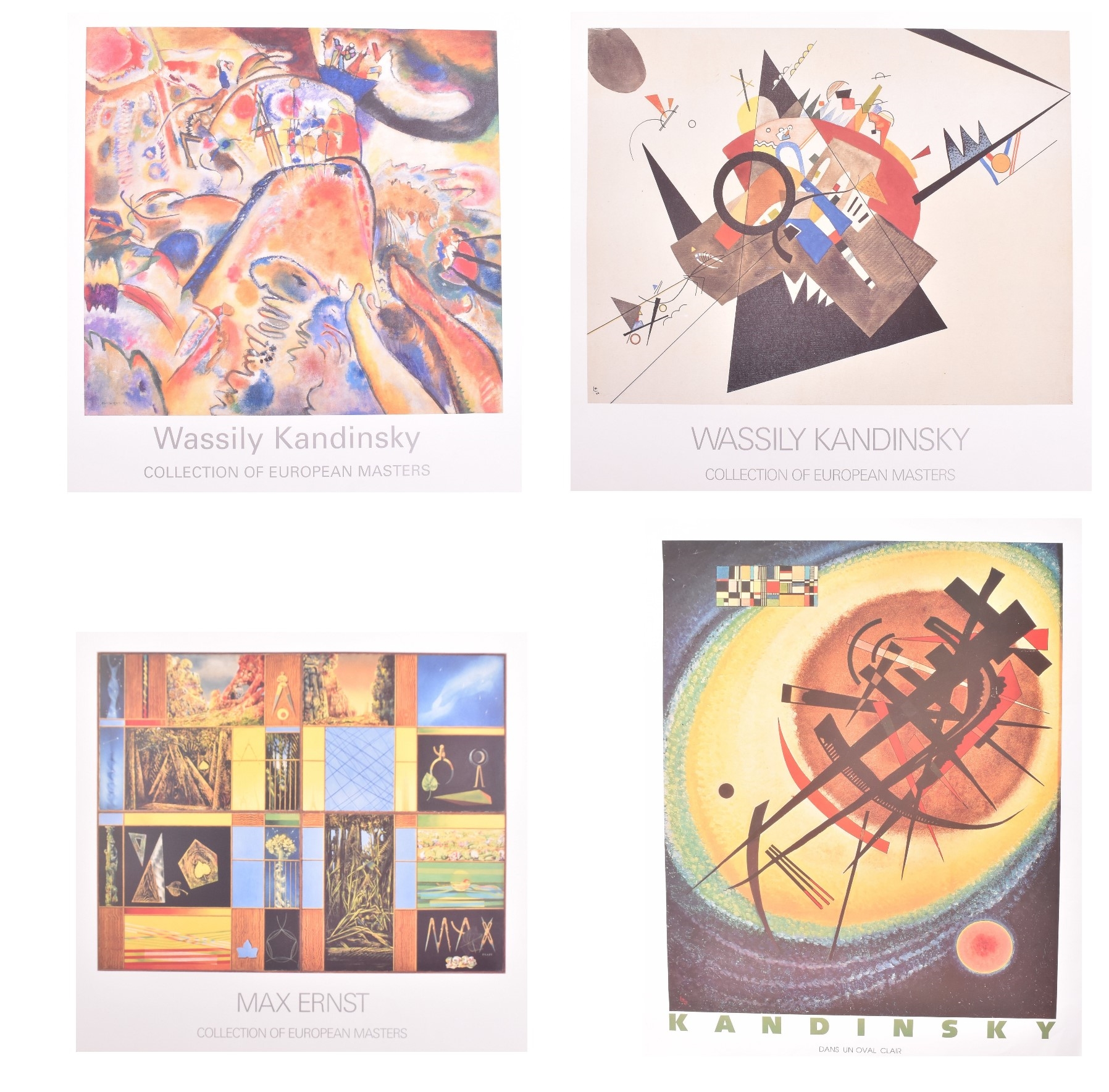 Wassily Kandinsky | FOUR VINTAGE LATE 20TH CENTURY KANDINSKY & ERNST ...
