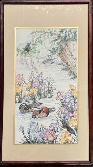 Wei Tseng Yang | AUTHENTIC WEI TSENG YANG PAINTING ON SILK | MutualArt