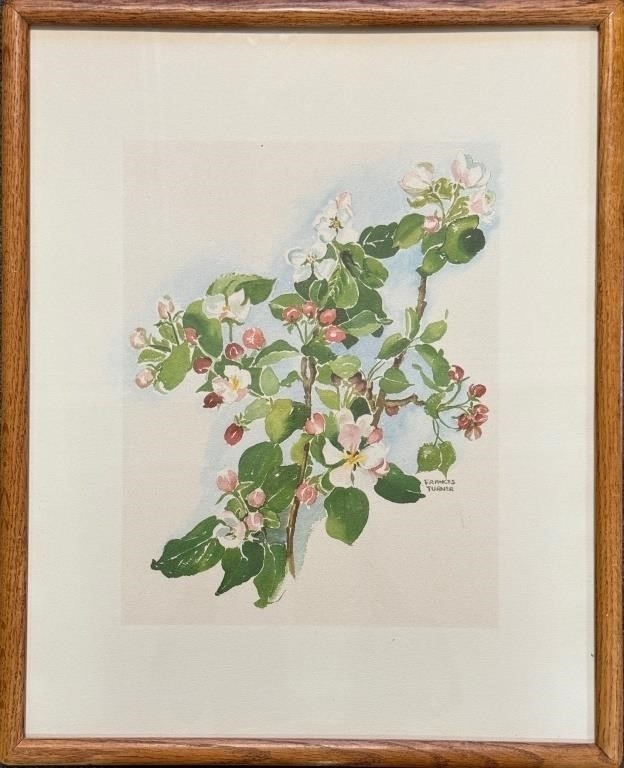 Frances Turner | PRETTY FRANCES TURNER WATERCOLOR PRINT | MutualArt