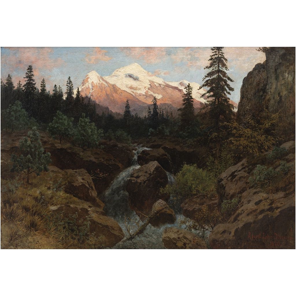 August Löhr | PAISAJE CON RÍO (1806) | MutualArt