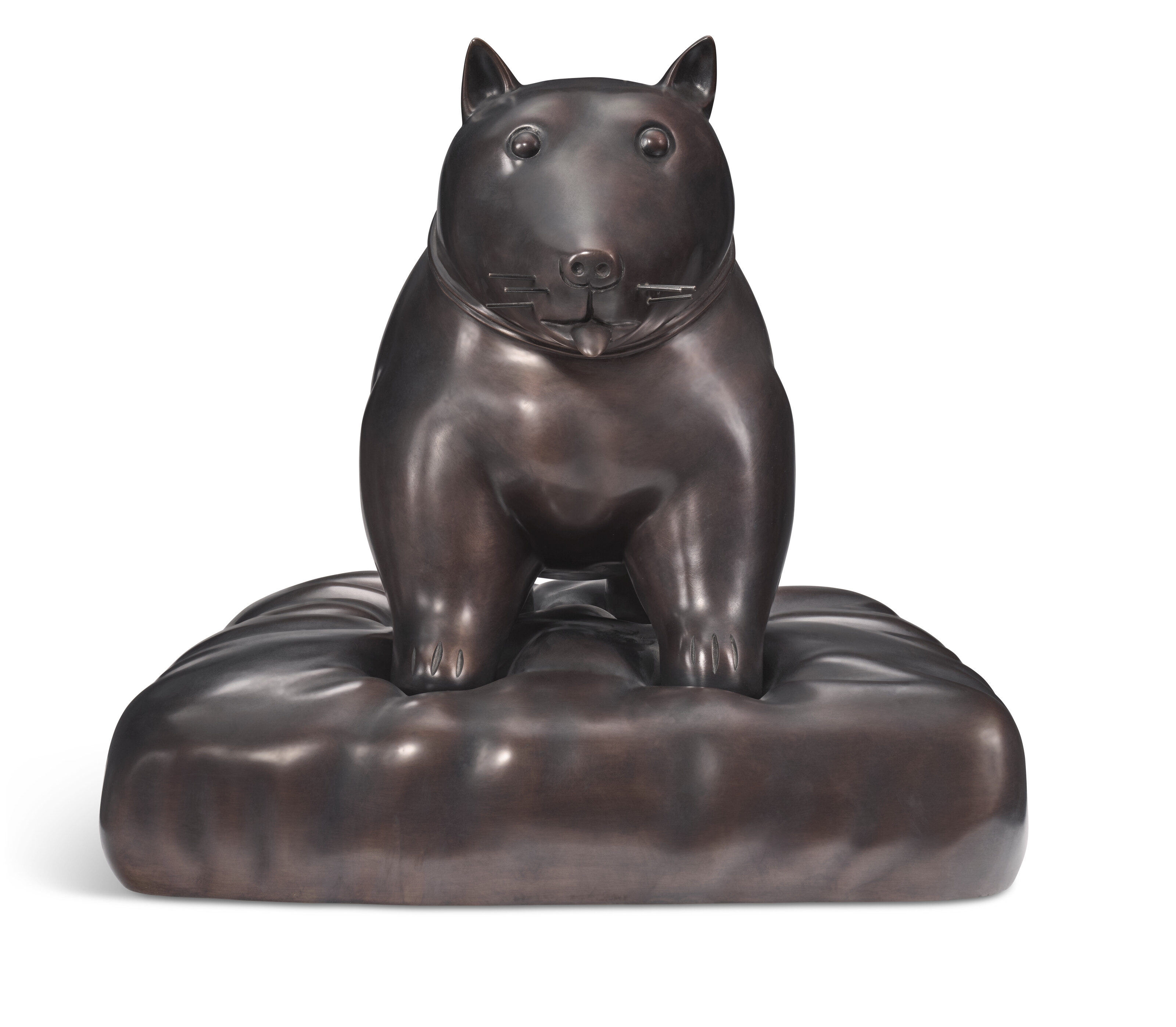 Fernando Botero | Dog on a Cushion (1976) | MutualArt
