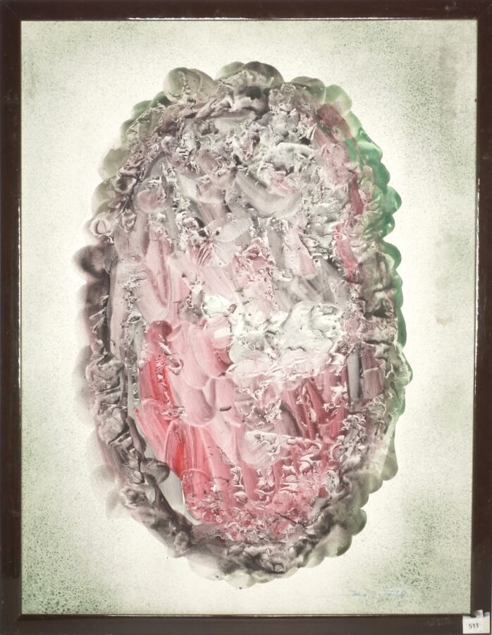 Jean Le Pelch | Composition en vert et rose | MutualArt