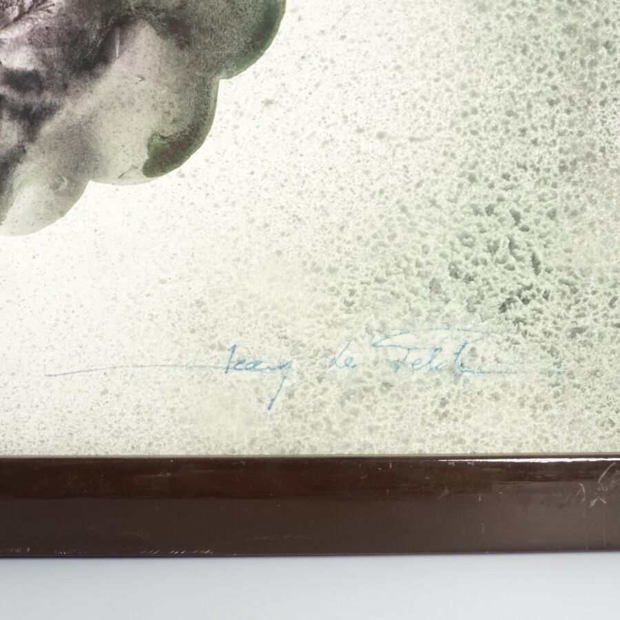 Jean Le Pelch | Composition en vert et rose | MutualArt