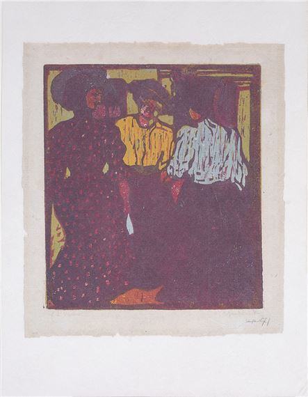 Ernst Ludwig Kirchner | Porträt Erna Schilling (1911 - 1913) | MutualArt