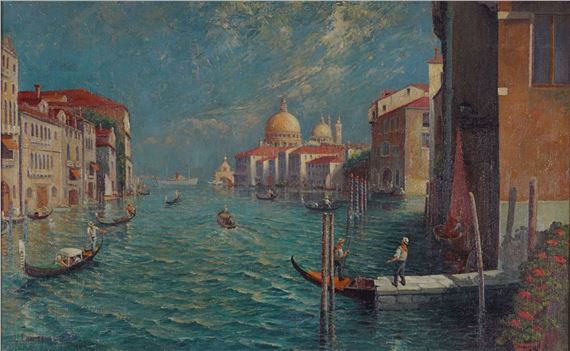 Luigi Lanza | Venetian scene | MutualArt