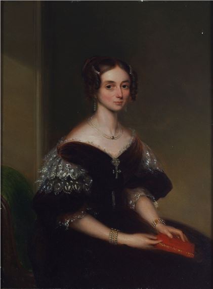 John Bridges | Portrait of a seated lady | MutualArt