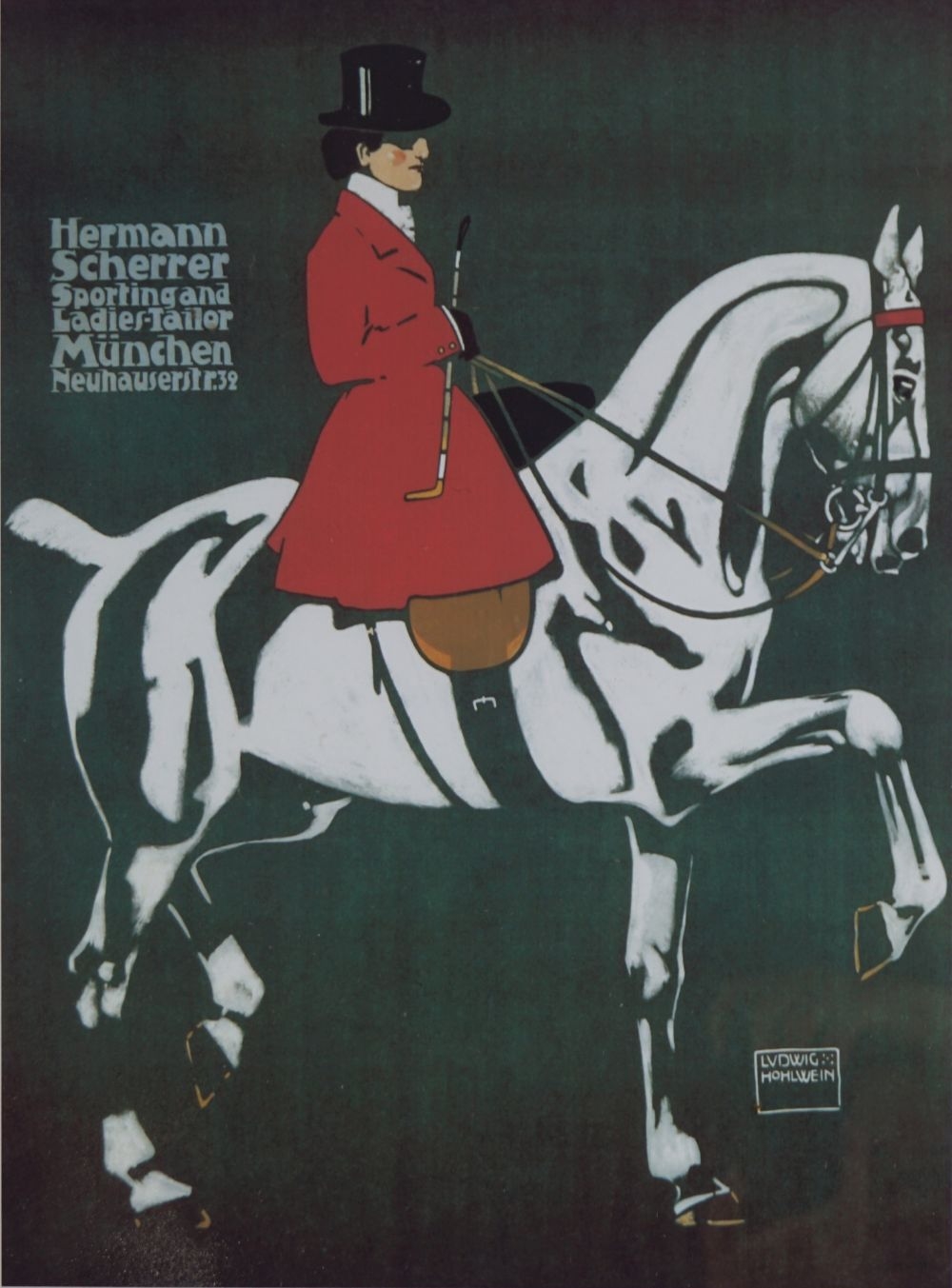 Hermann Scherer | Sporting and ladies tailor, poster | MutualArt