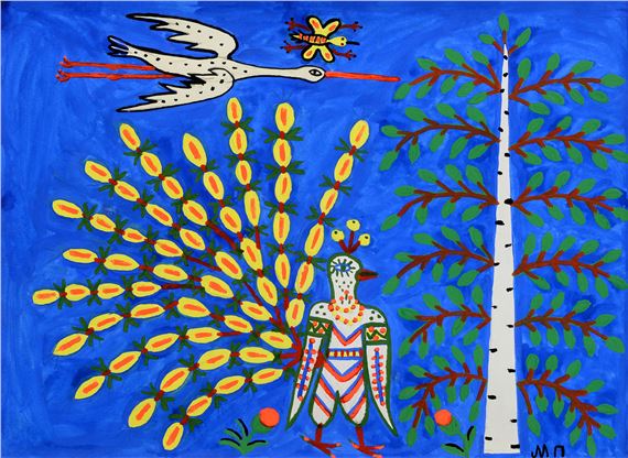 Maria Prymachenko | Spring Red (1986) | MutualArt