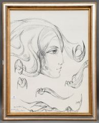 Charles Delporte | Etude pour hommage à Redon (76) | MutualArt