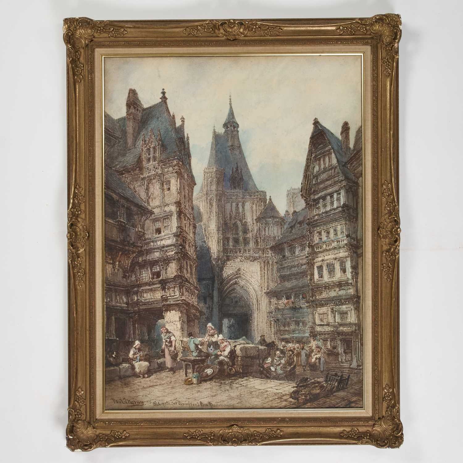 Paul Marny | OLD GATE AT DOMFRONT | MutualArt