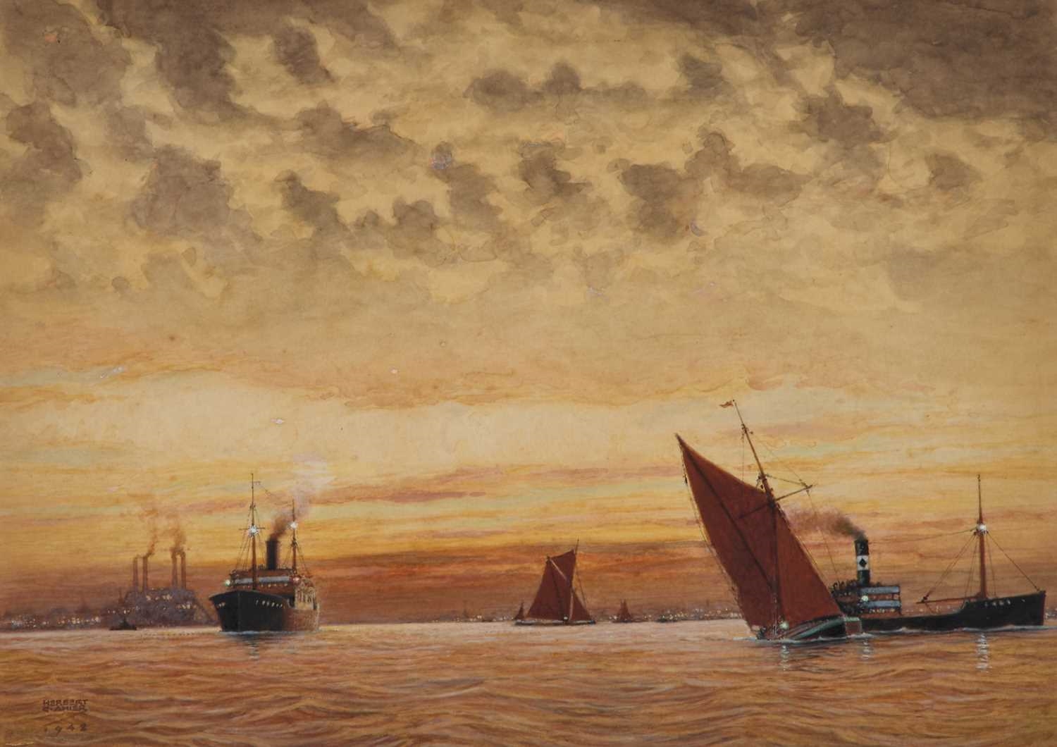 Herbert C. Ahier | SUNSET (1948) | MutualArt