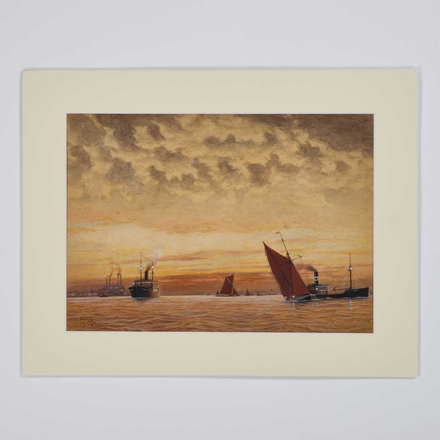 Herbert C. Ahier | SUNSET (1948) | MutualArt