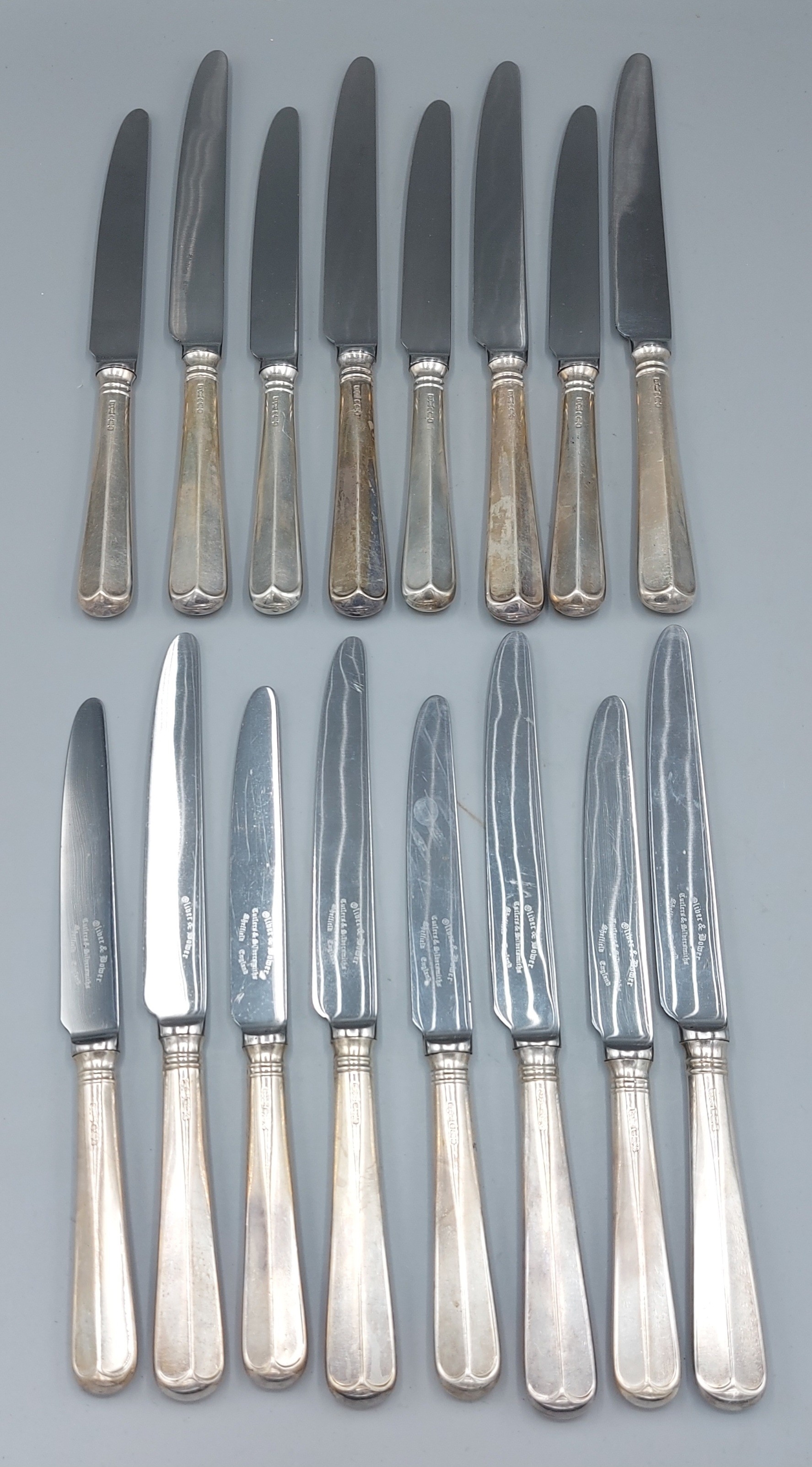 Sheffield | A set of eight led table knives together with a set of ...