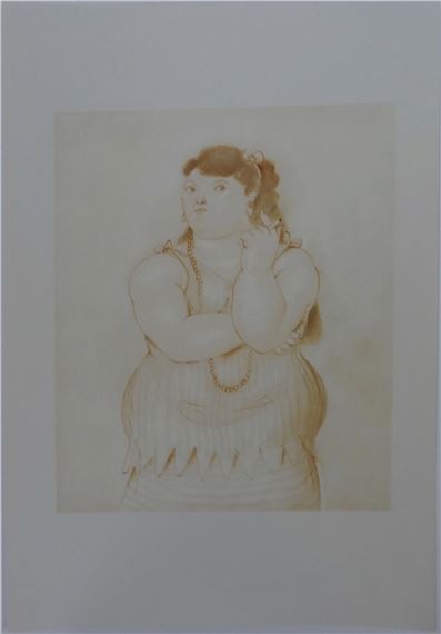 Fernando Botero | MUJER FUMANDO | MutualArt