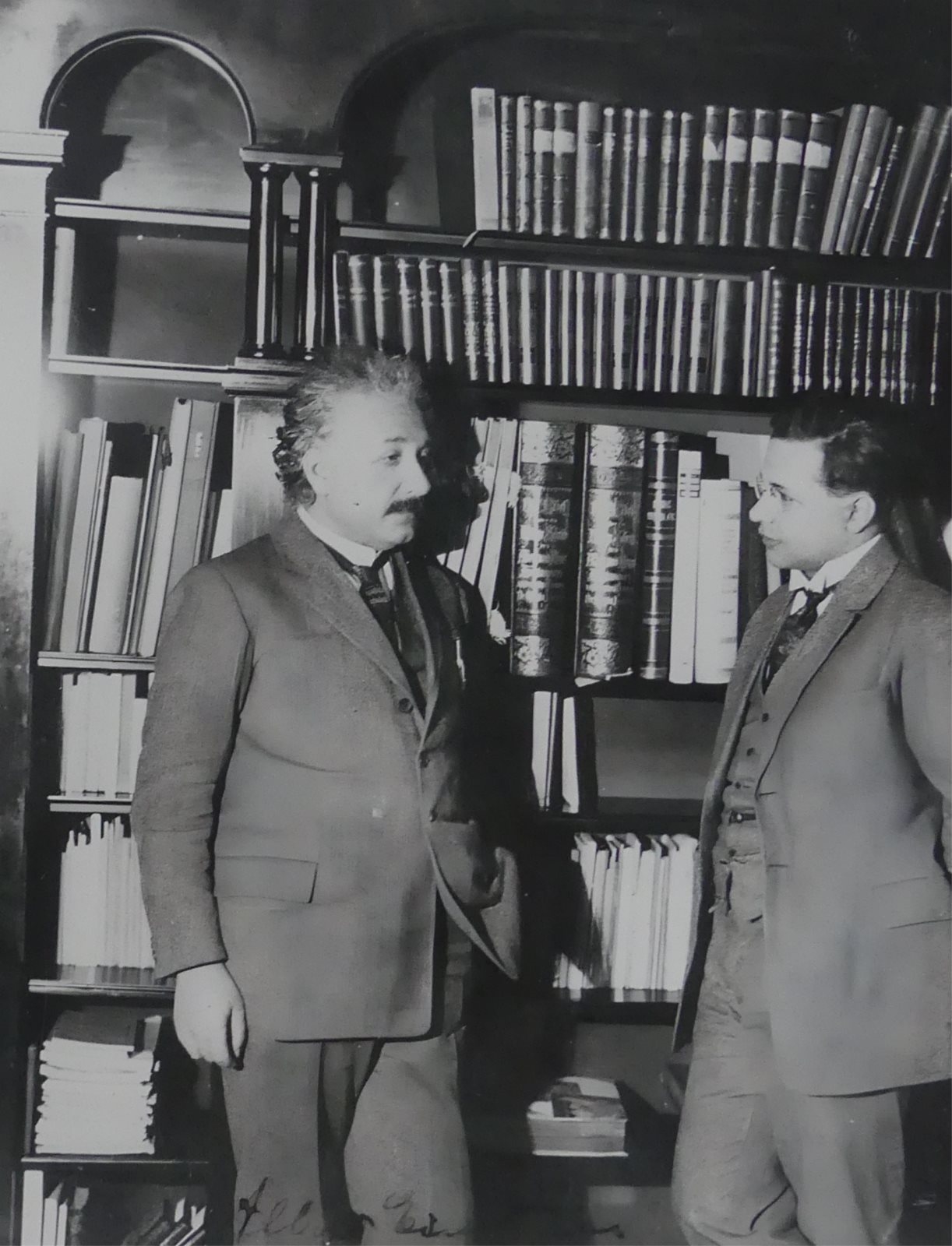 Lester Gunter | Albert Einstein with his son Hans-Albert photo litho ...