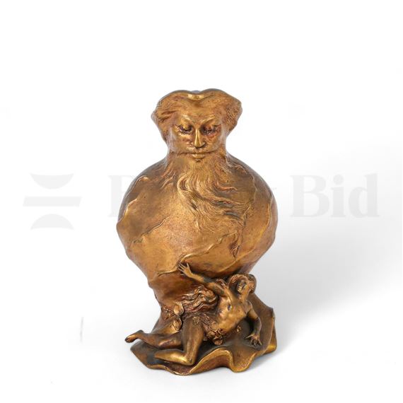 Ernest Justin Ferrand | JARRO FIGURATIVO EM BRONZE (1882) | MutualArt
