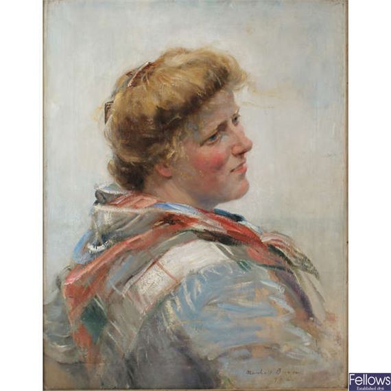 William Marshall Brown | Portrait of his wife, May Marshall Brown (1906 ...