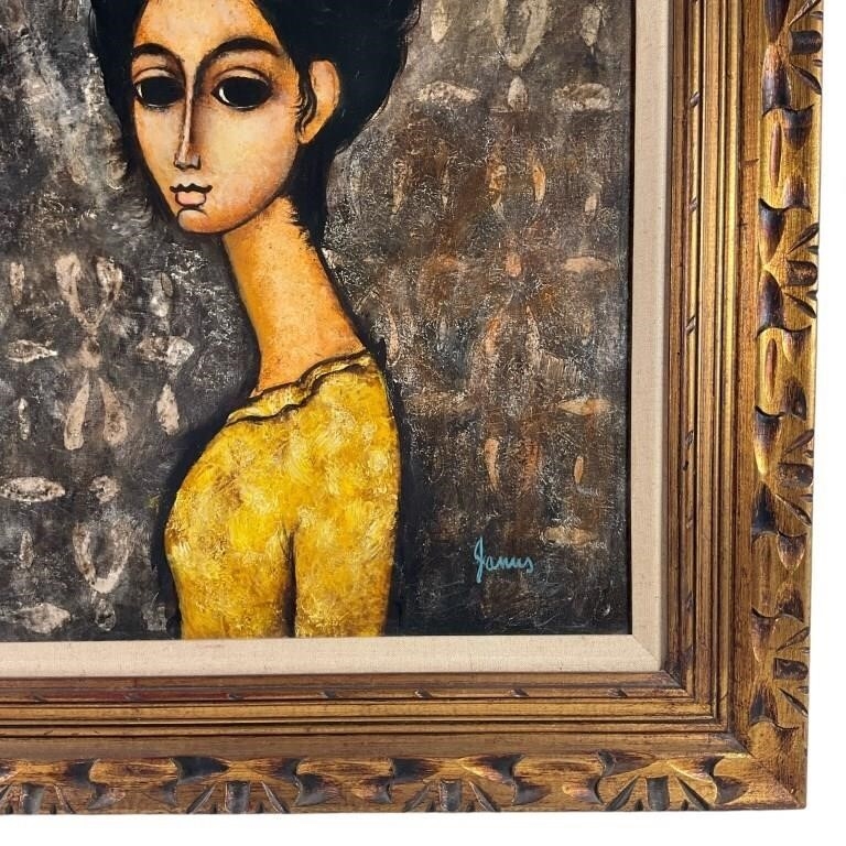 Ian Janus | Beautiful portrait by IAN JANUS. Signed. Canvas measures 20 ...