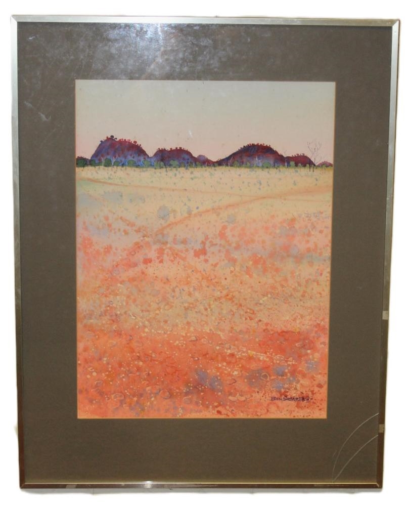 Ben Shearer | Australia, watercolour, ‘Tracks to the ranges’ | MutualArt