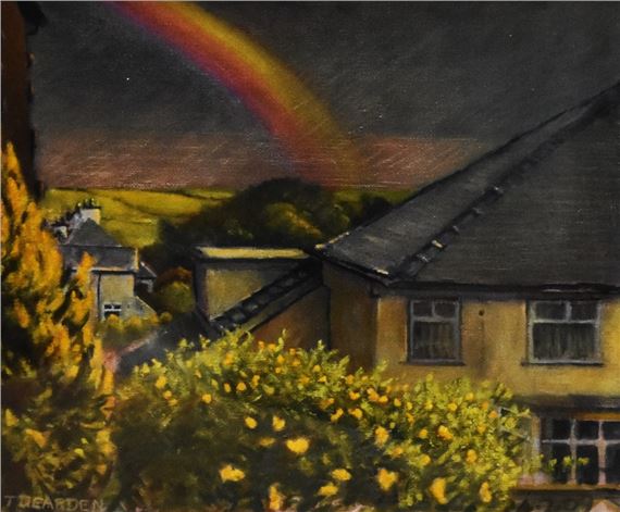 Tom Dearden | A colourful view from a window with rainbow (9) | MutualArt