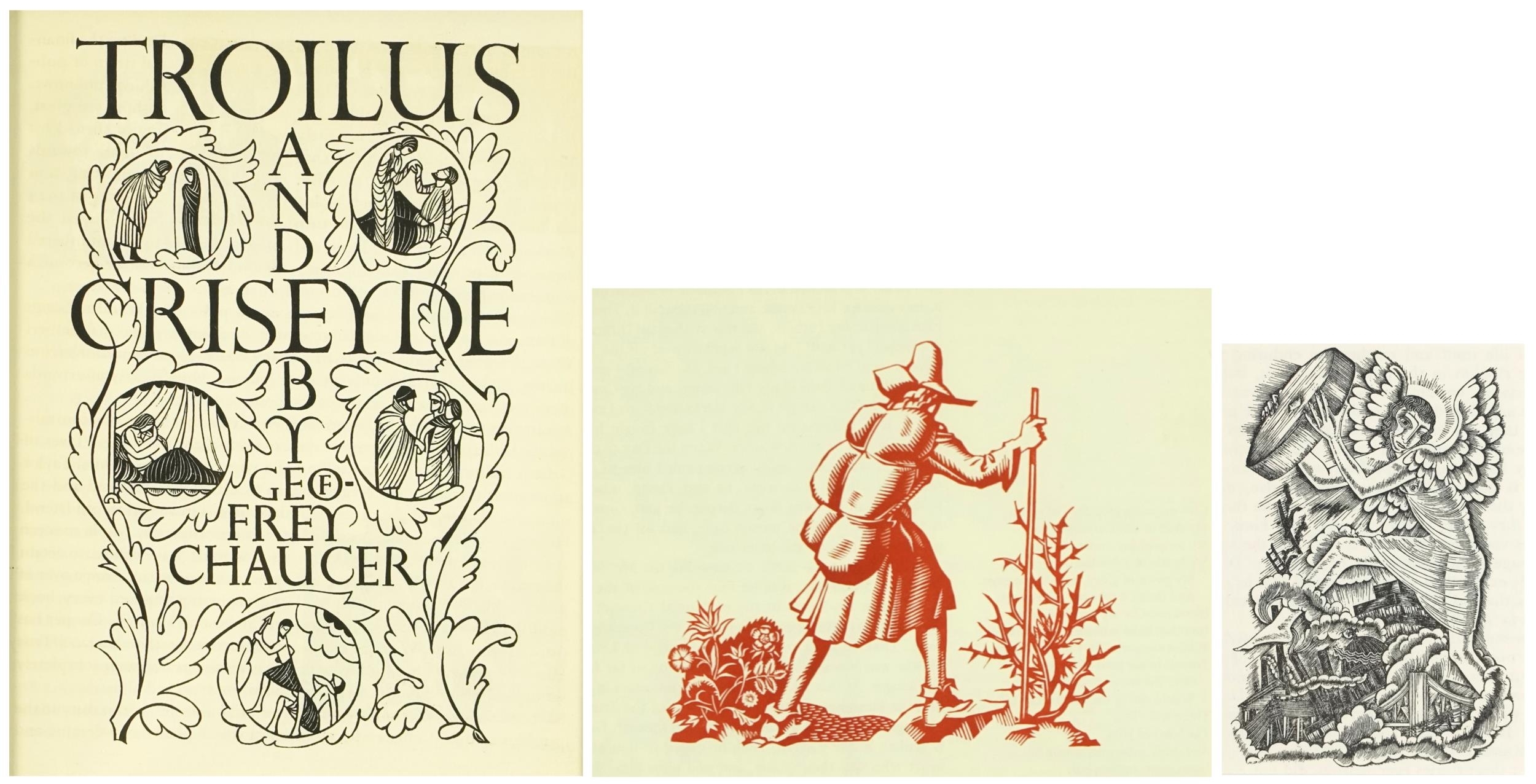 Eric Gill | Three wood engraving prints | MutualArt