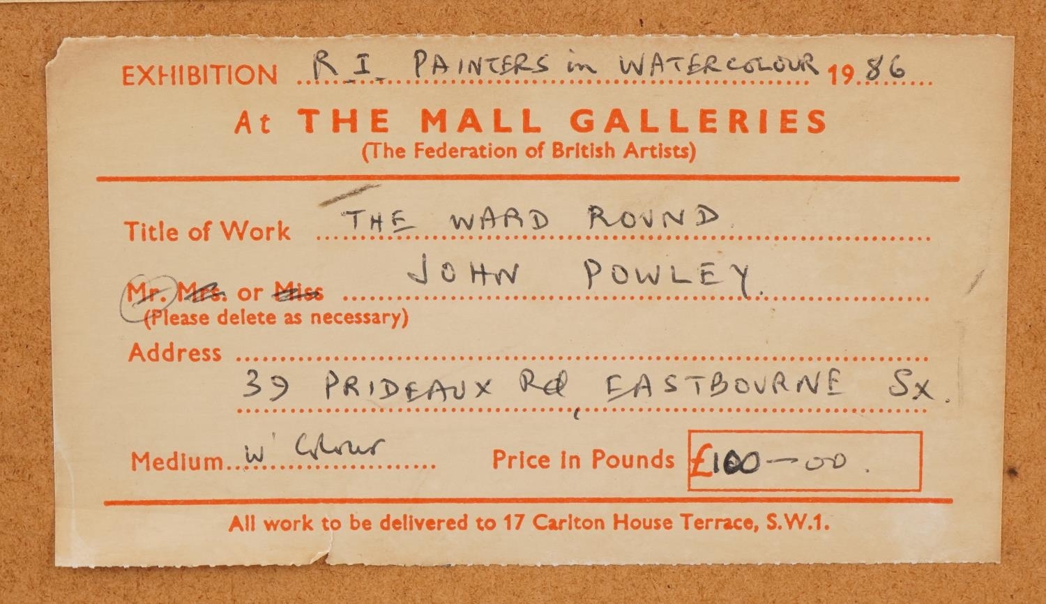 John Powley | Hospital scene (Late 20th Century) | MutualArt