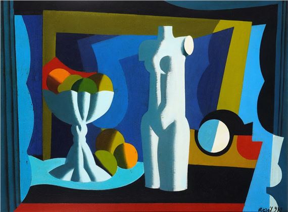 Ilona Aczél | ACZÉL ILONA (1929-2000) - Csendélet torzóval, 1975 (1975 ...