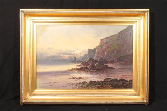 Francis E. Jamieson | Lighthouse and cliffs (1895) | MutualArt