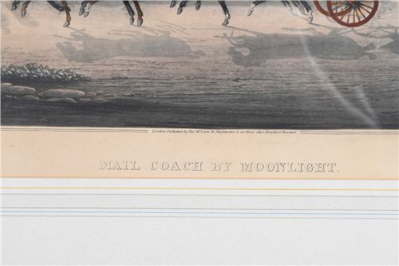 James Pollard | Mail Coach by Moonlight | MutualArt