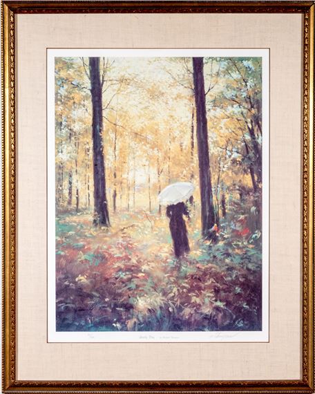 Richard Earl Thompson | Walking In The Forest | MutualArt