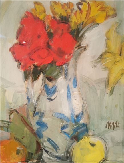 Gordon Bryce | Roses and Fresias | MutualArt