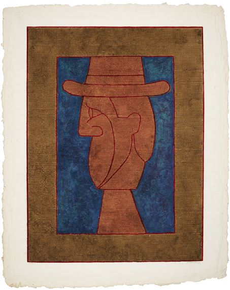 Rufino Tamayo | Perfil con sombrero (Profile with Hat) (1982) | MutualArt