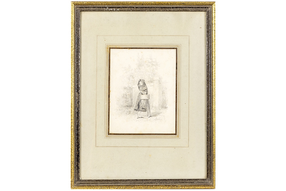 Jean Baptiste Madou | Vrouw met mand | MutualArt