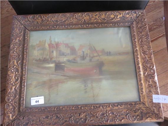 David Comba Adamson | Steam Ship at Harbour | MutualArt