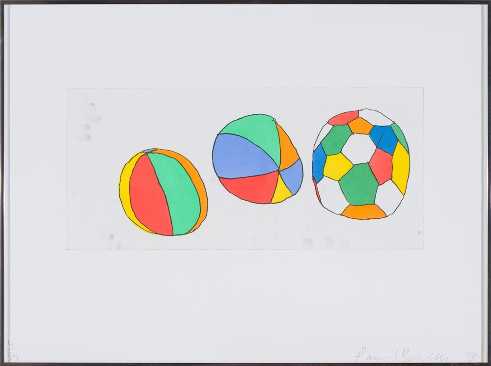 Donald Baechler | 3 Balls (1999) | MutualArt