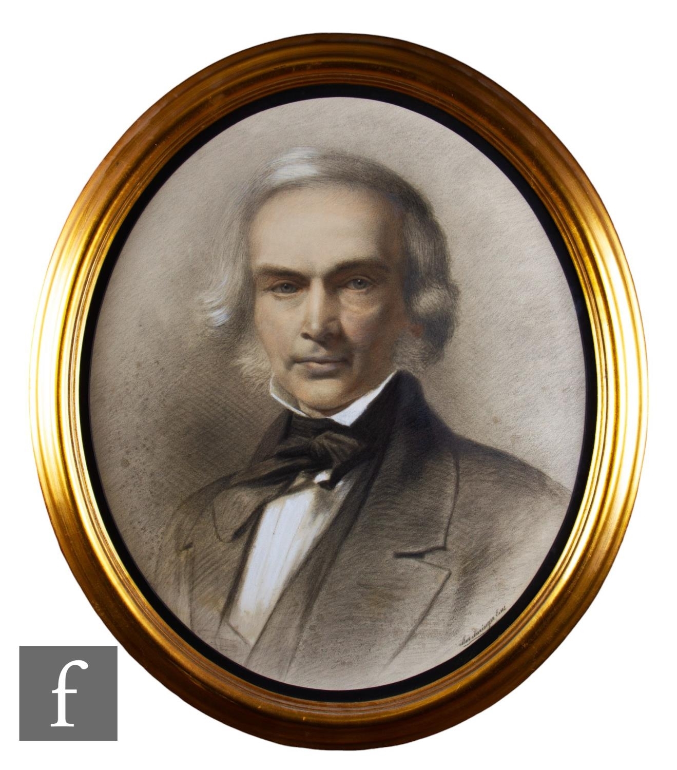 Robert Thorburn | Portrait of a lady wearing a veil and black dress ...