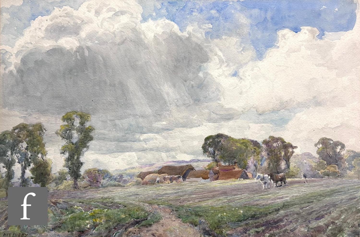 John Macpherson | A drover with sheep and cattle on a woodland track ...